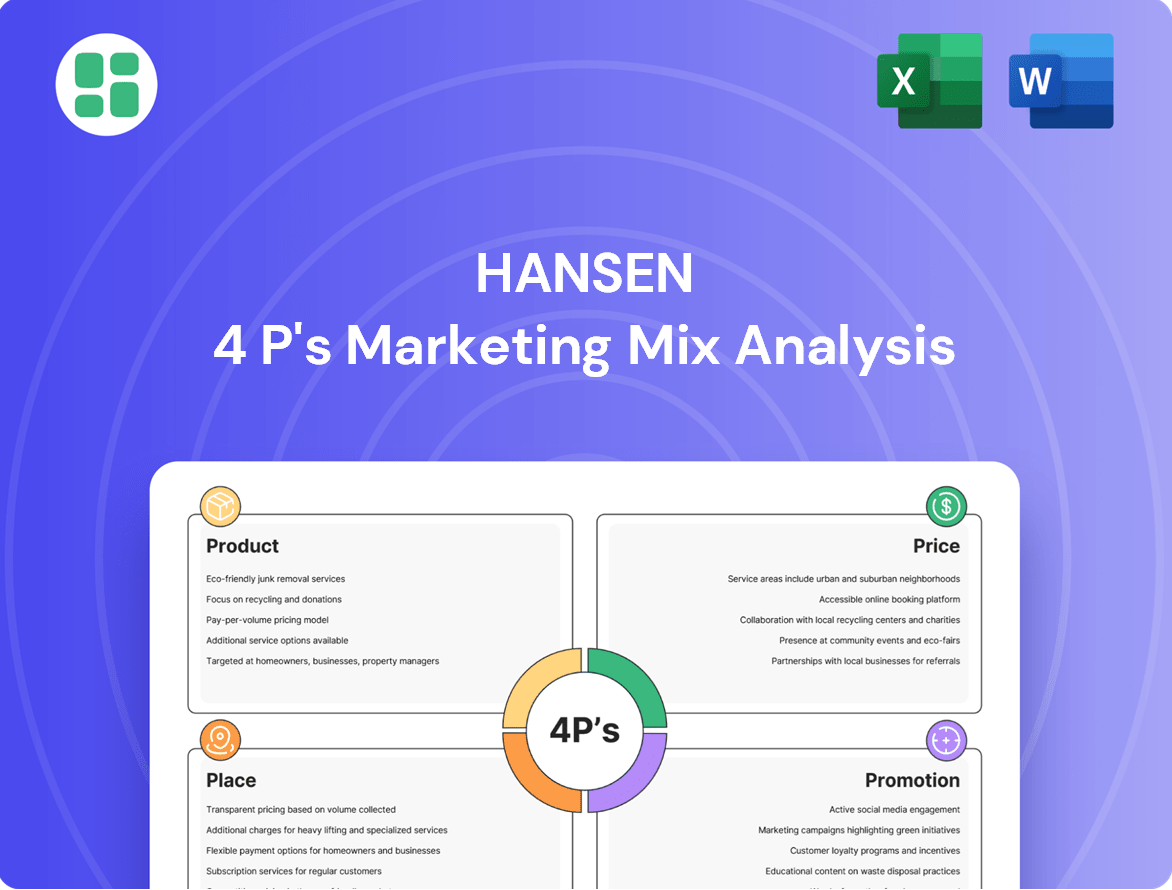 Marketing Mix Analysis of Hansen – Pestel-analysis.com