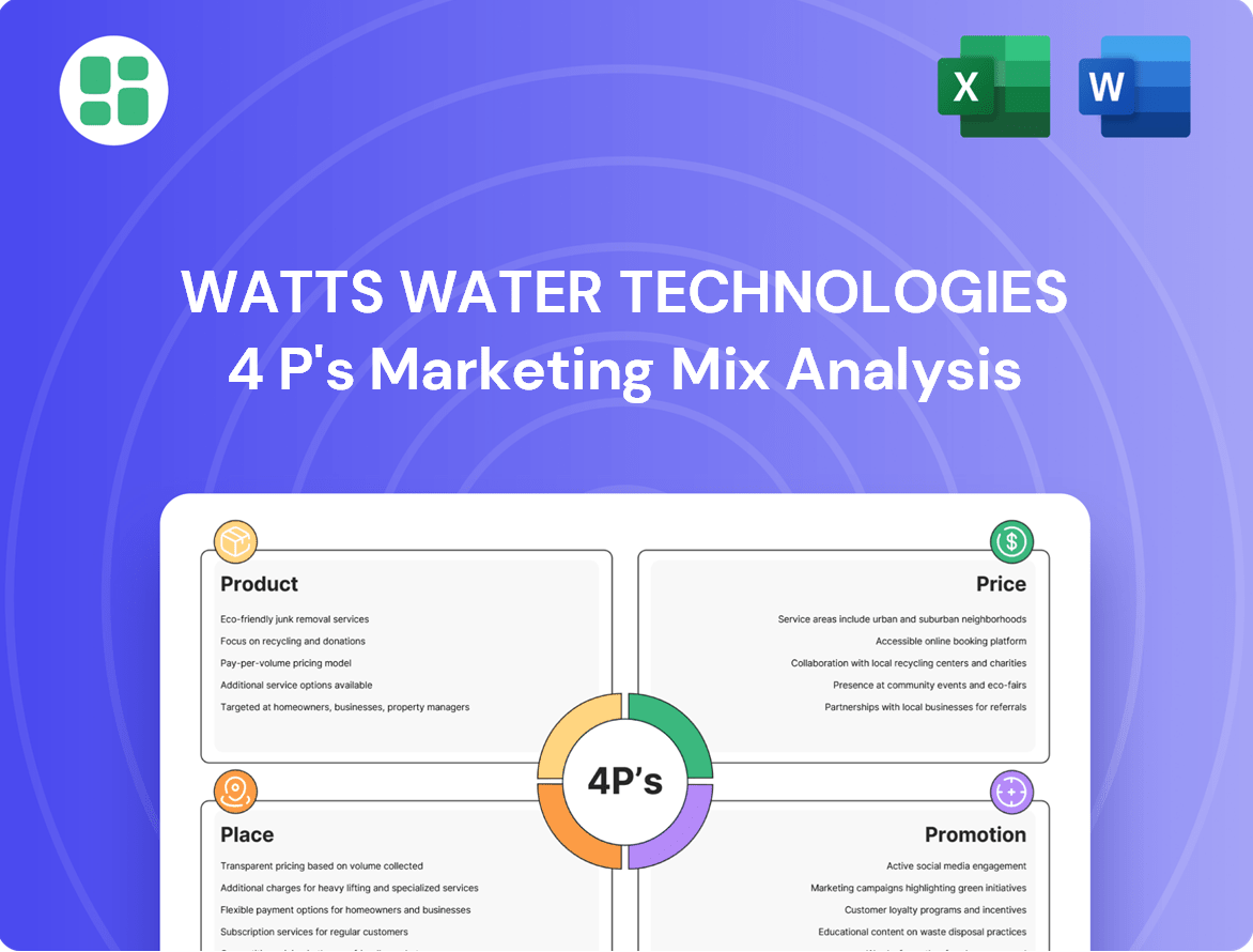Marketing Mix Analysis of Watts Water Technologies – Pestel-analysis.com